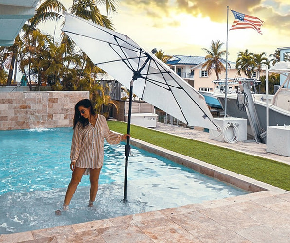 In-Pool Umbrellas – FiberBuilt Umbrellas